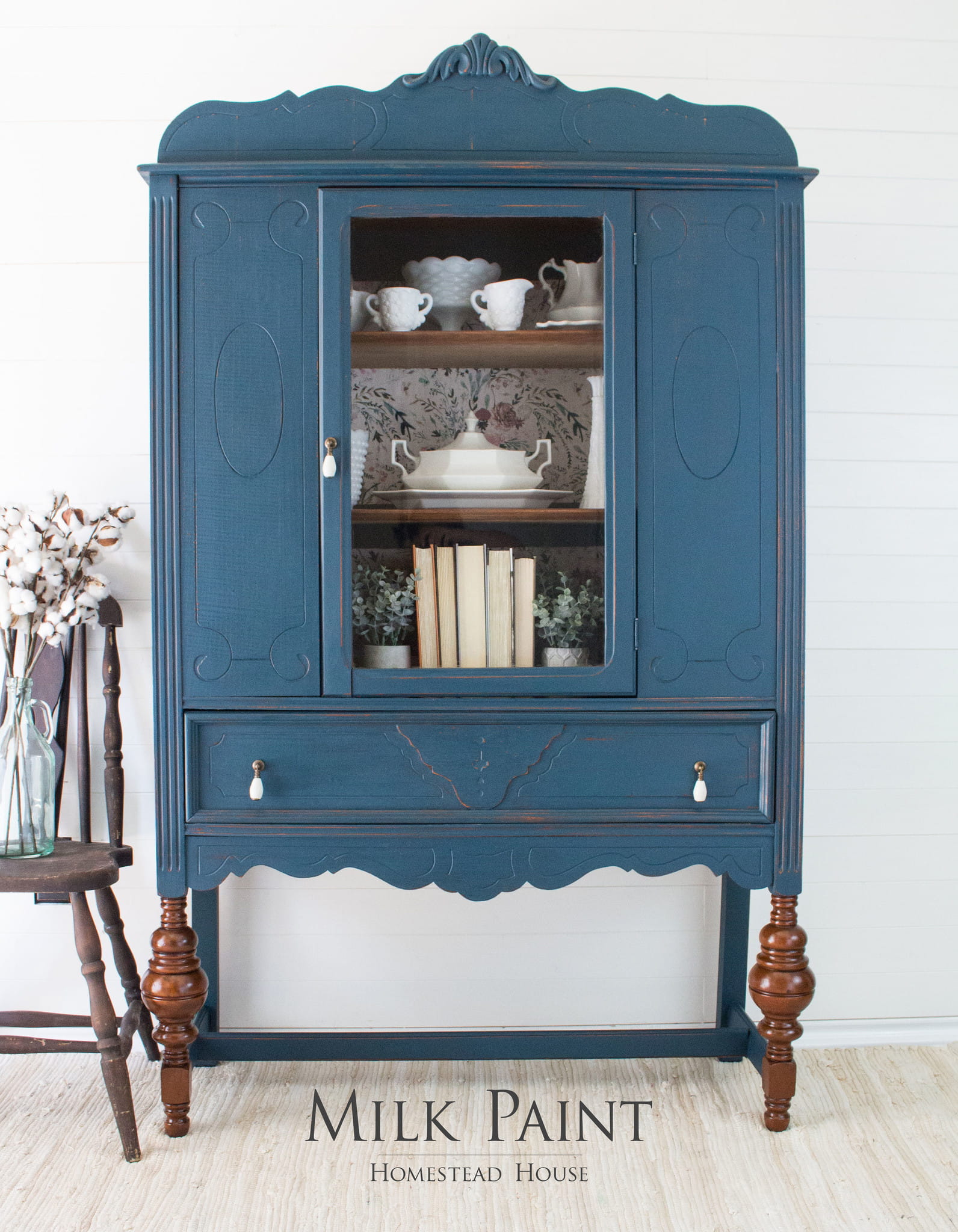 Farba mleczna Homestead House Milk Paint kolor Homestead Blue 330gr ...